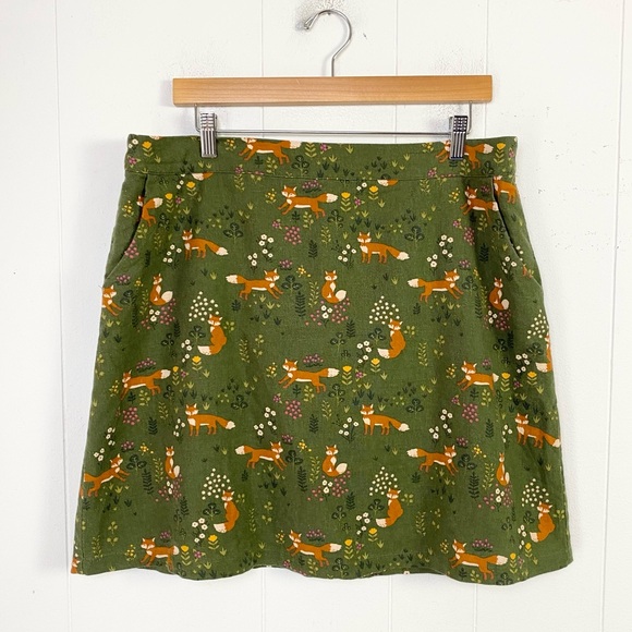 Modcloth | Skirts | Mod Cloth X Princess Highway Skirt Size 6 Green Fox ...